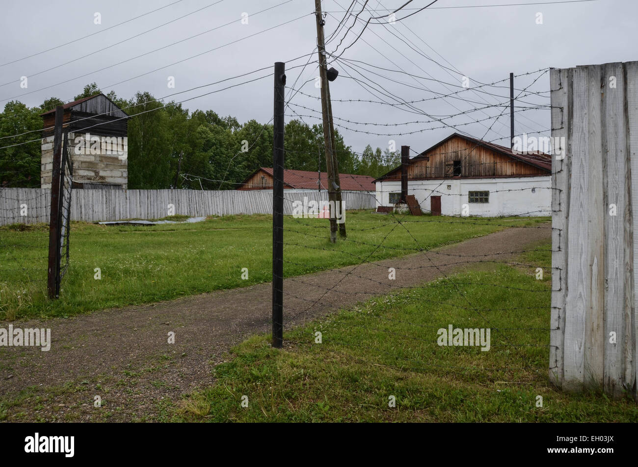 The former soviet gulag camp of Perm36, west of the Ural range in ...