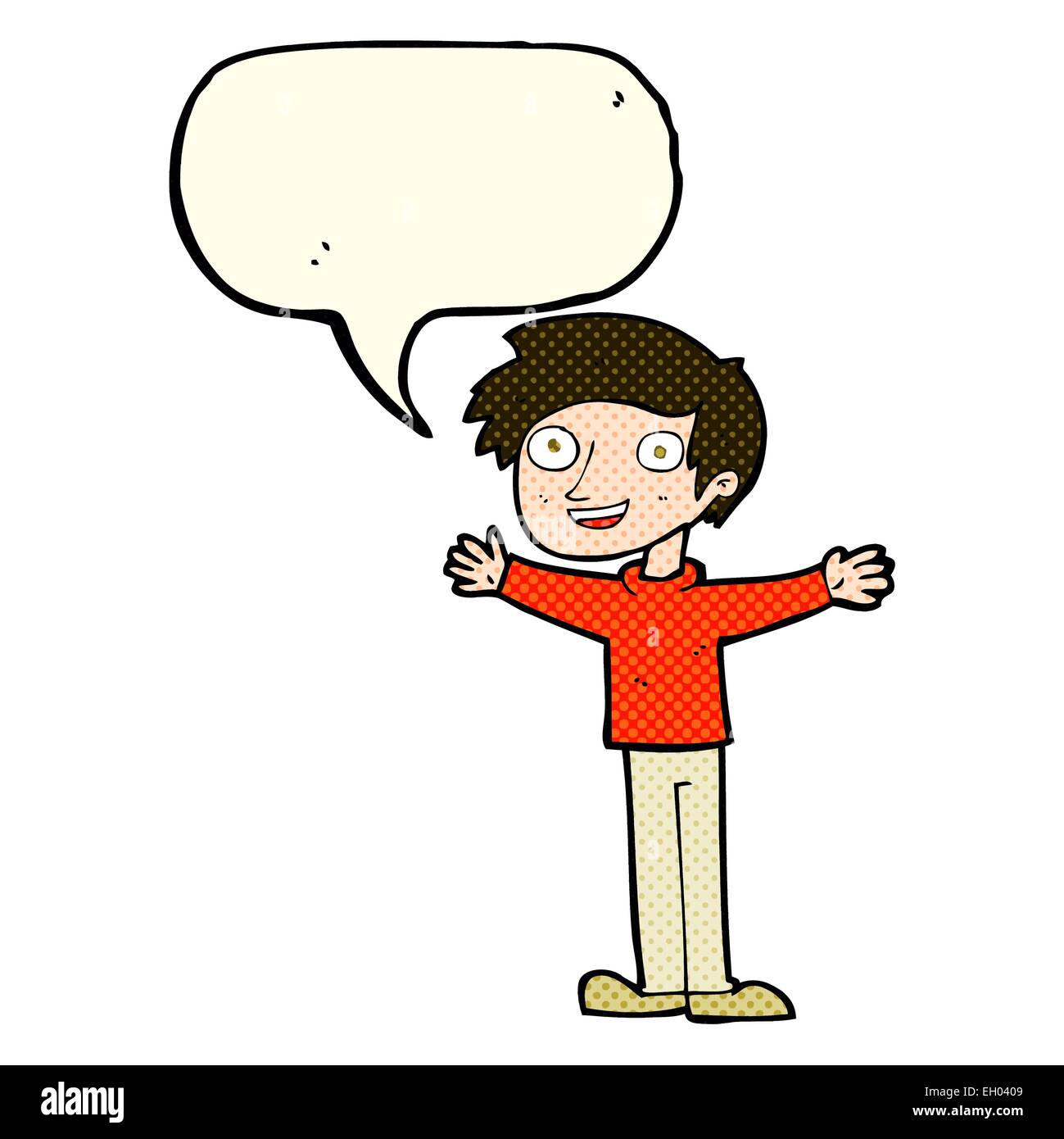 Cartoon enthusiastic man speech bubble hi-res stock photography and ...