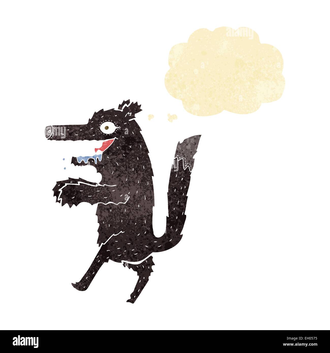 Cartoon big bad wolf bubble Stock Vector Images - Alamy