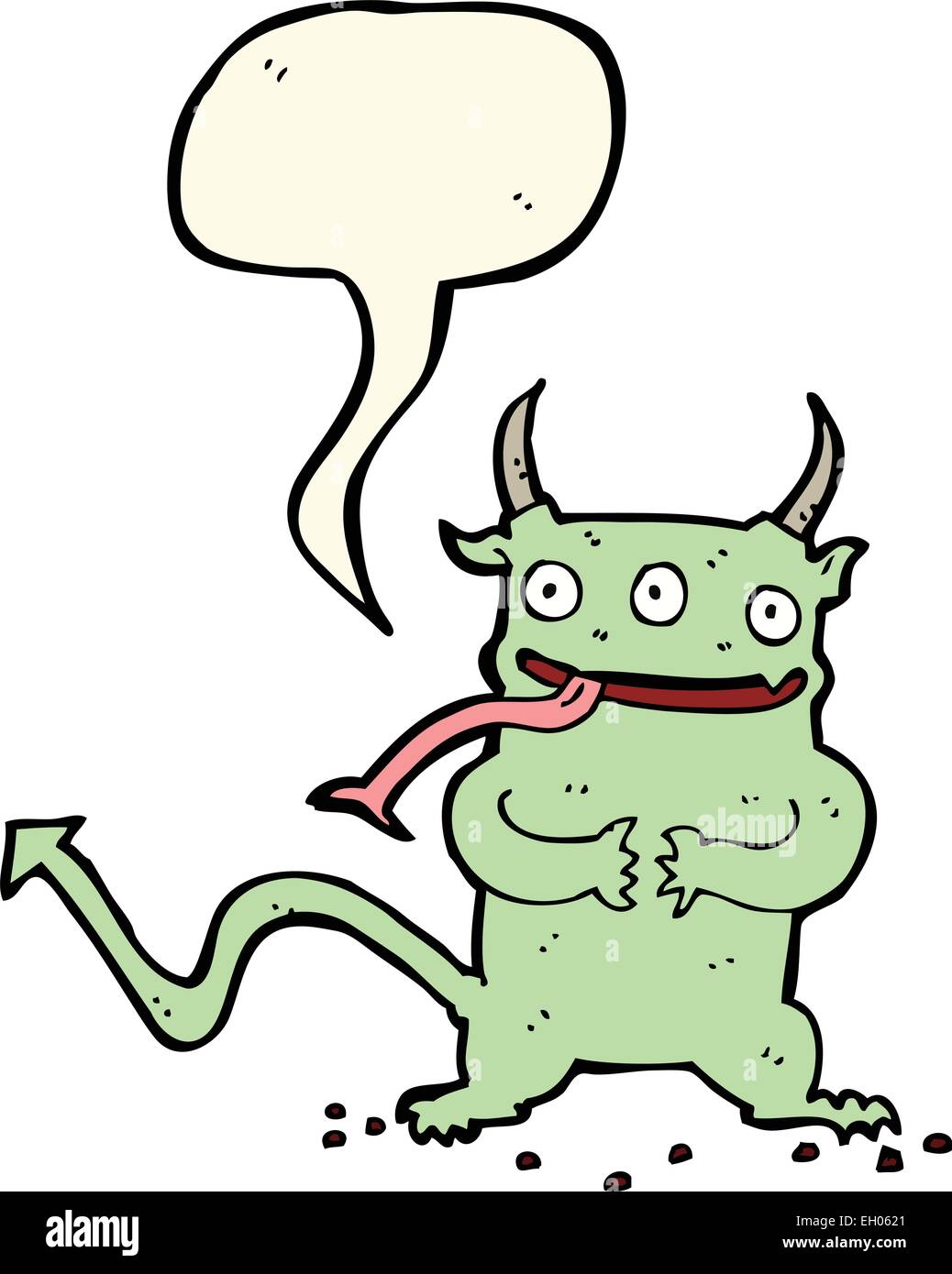Cartoon demon speech bubble hi-res stock photography and images - Alamy