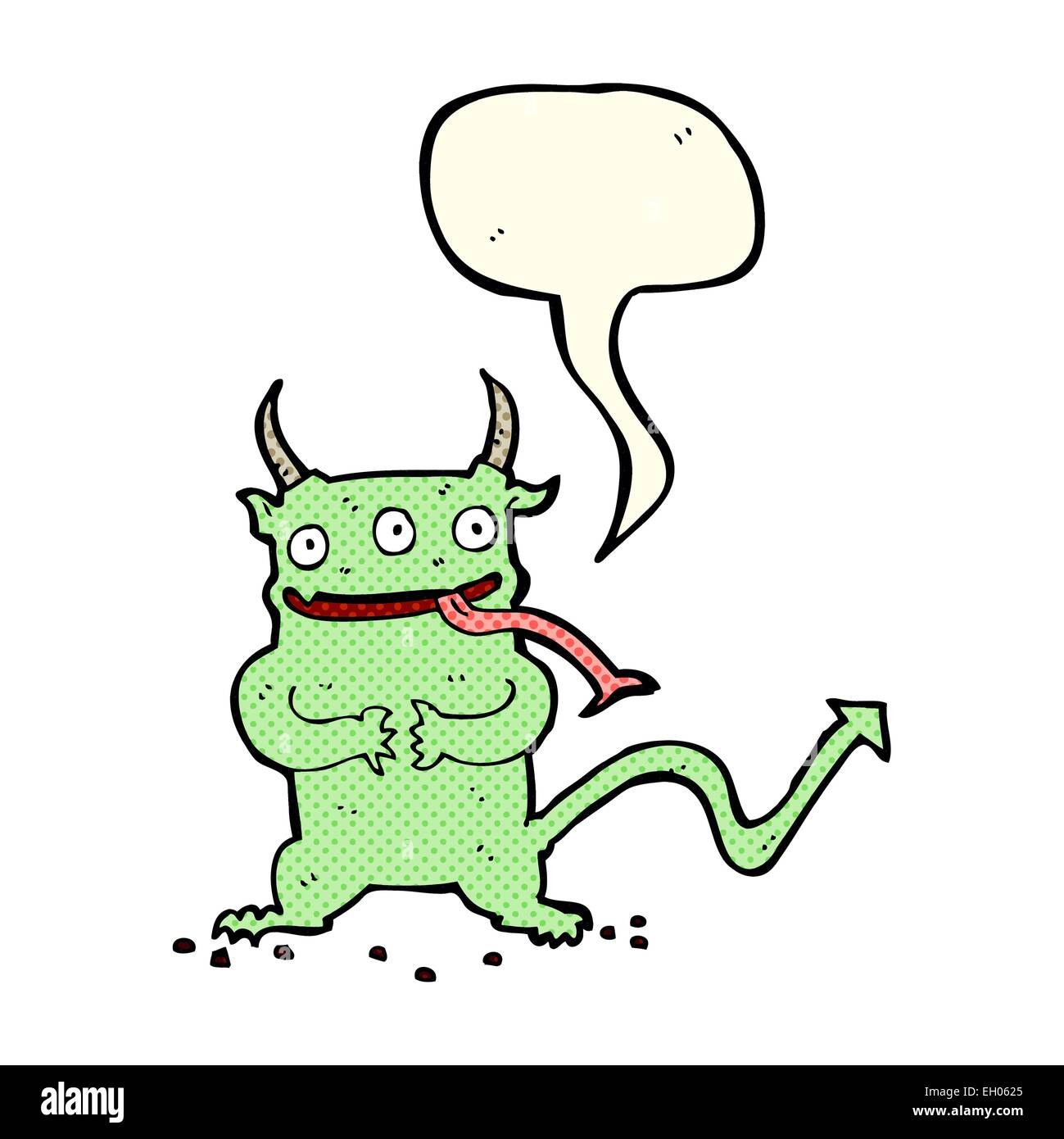 Cartoon demon speech bubble hi-res stock photography and images - Alamy