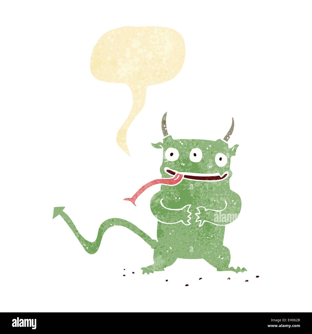 Cartoon demon speech bubble hi-res stock photography and images - Alamy