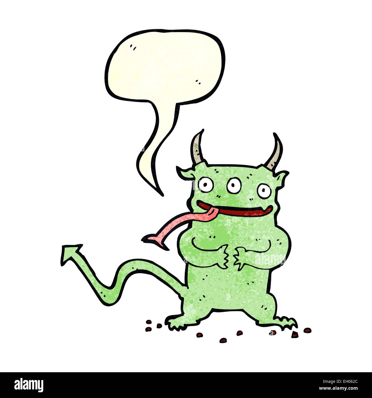 Cartoon demon speech bubble hi-res stock photography and images - Alamy