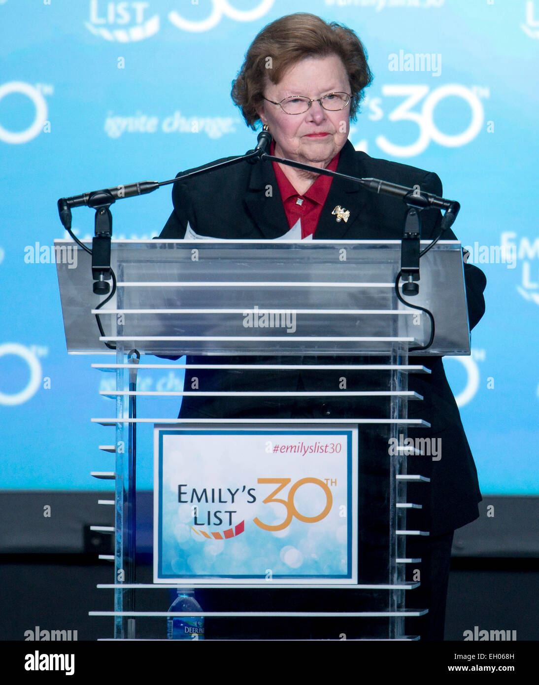 Washington, DC, USA. 03rd Mar, 2015. Senator BARBARA MIKULSKI speaks at ...