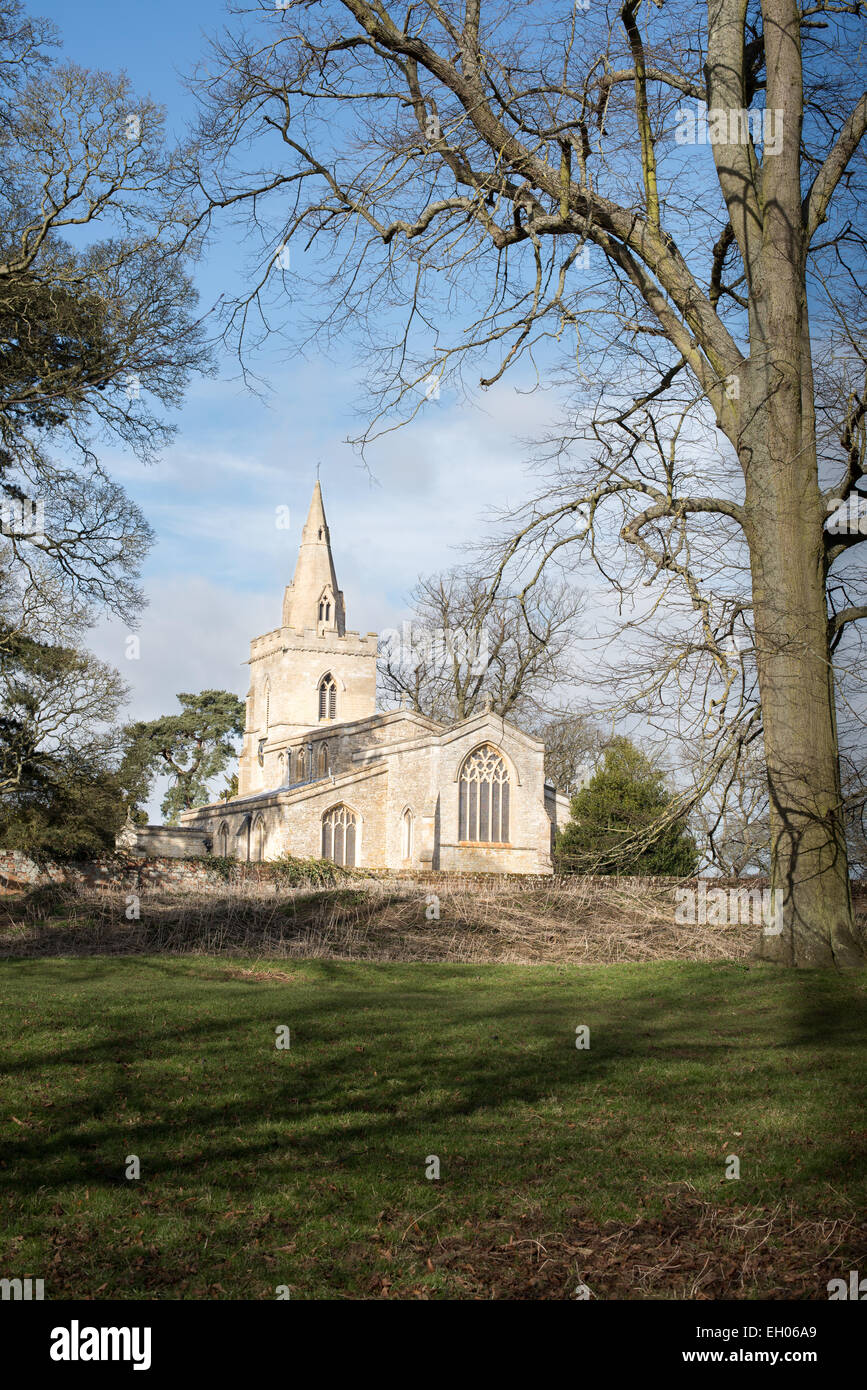 Vllage church of St Mary the Virgin, built in the fourteenth century in ...
