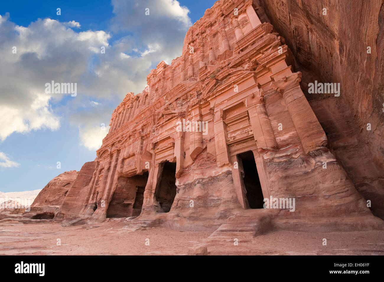The Palace tomb in Petra in Jordan is one of the biggest of the Royal ...