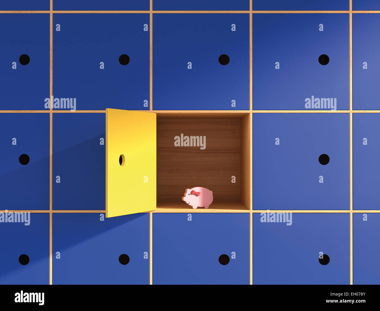 Pig figurine in locker hi-res stock photography and images - Alamy