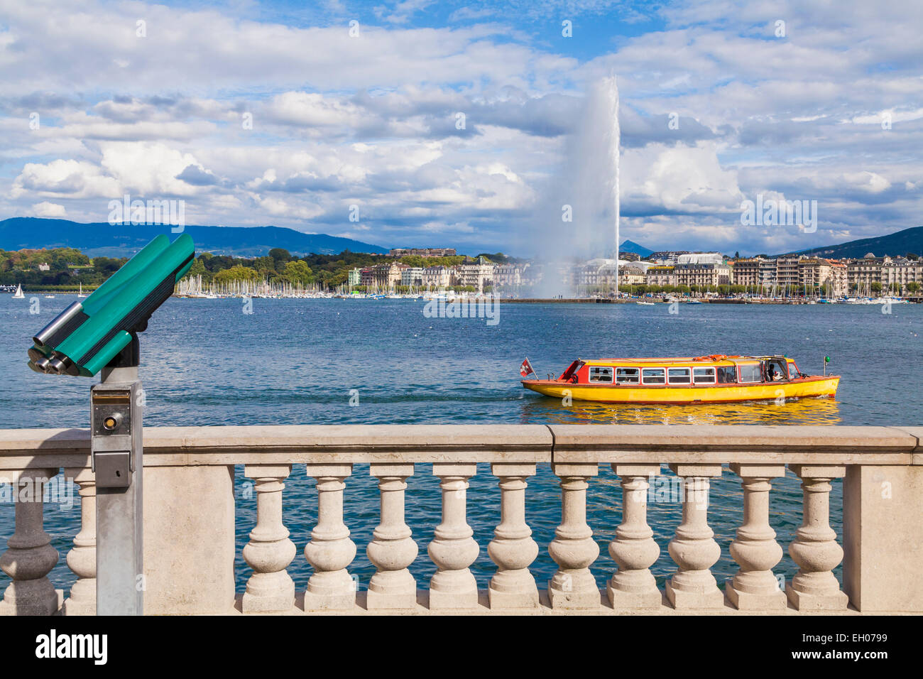 Switzerland, Geneva, water taxi on Lake Geneva Stock Photo - Alamy