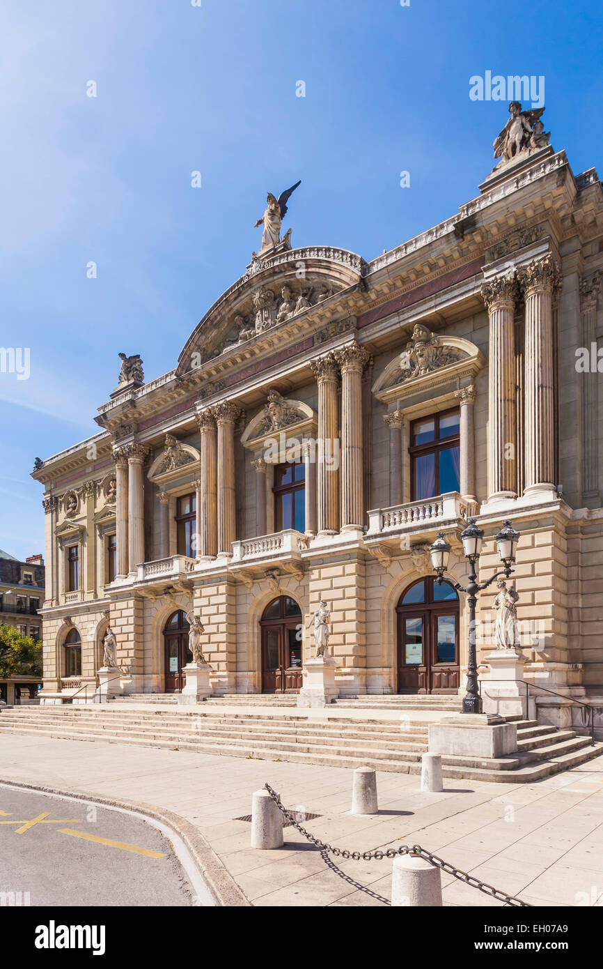Switzerland, Geneva, Place Neuve, Opera House Stock Photo - Alamy