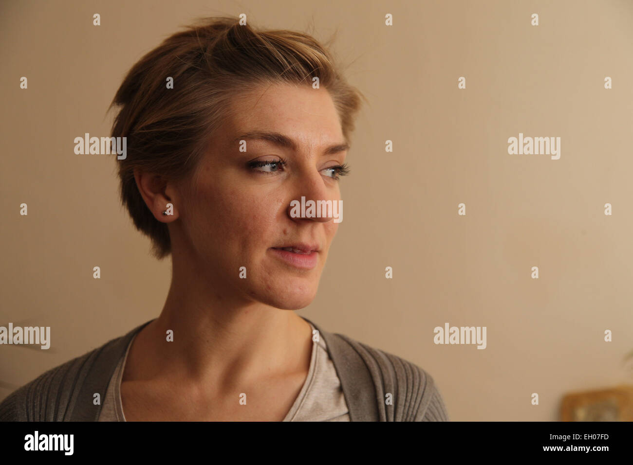 white woman - model released Stock Photo - Alamy