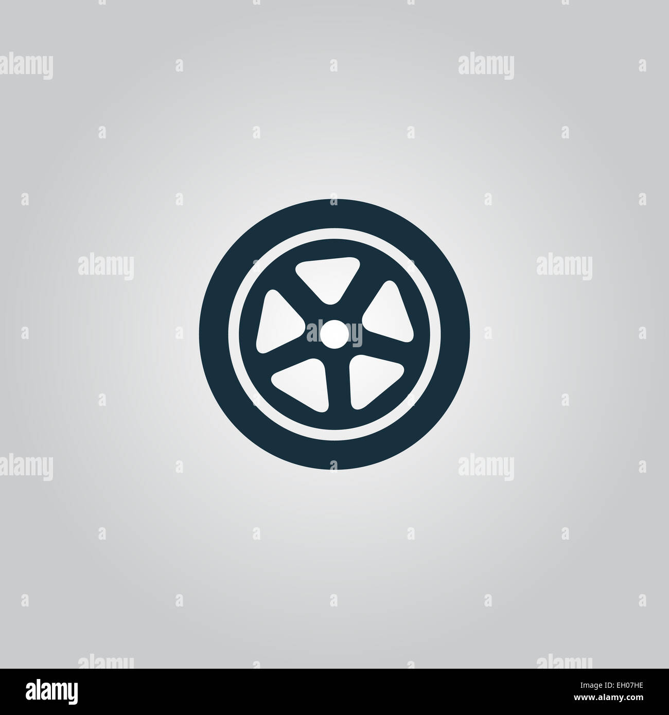 wheel vector icon Stock Photo - Alamy