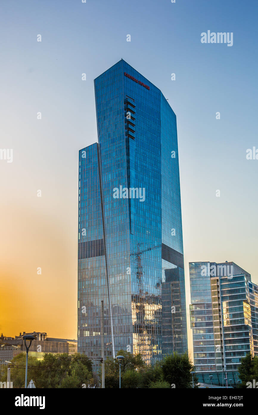 building skyscraper sunset Stock Photo - Alamy