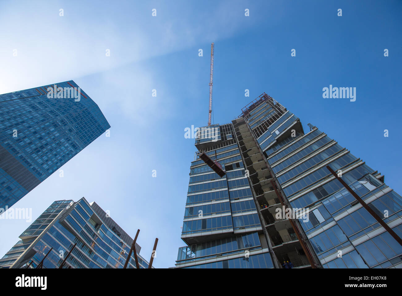 construction of skyscrapers Stock Photo - Alamy