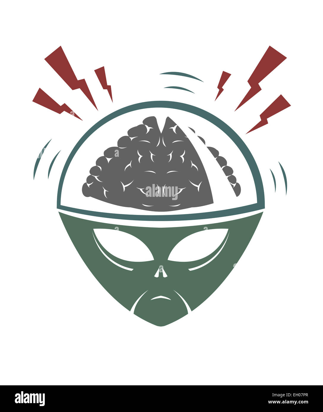 Cartoon head brain symbol hi-res stock photography and images - Alamy