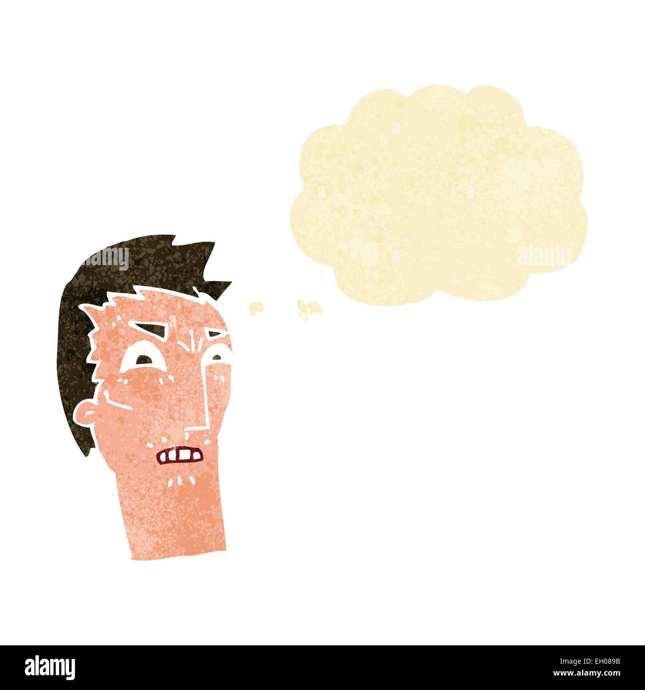 cartoon angry face with thought bubble Stock Vector Image & Art - Alamy