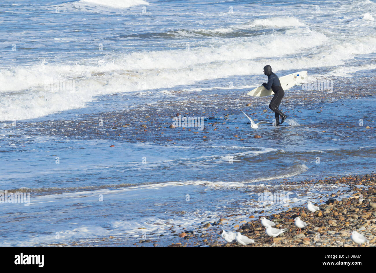 Surfing, surfers at Saltburn by the sea, North Yorkshire, England. UK ...