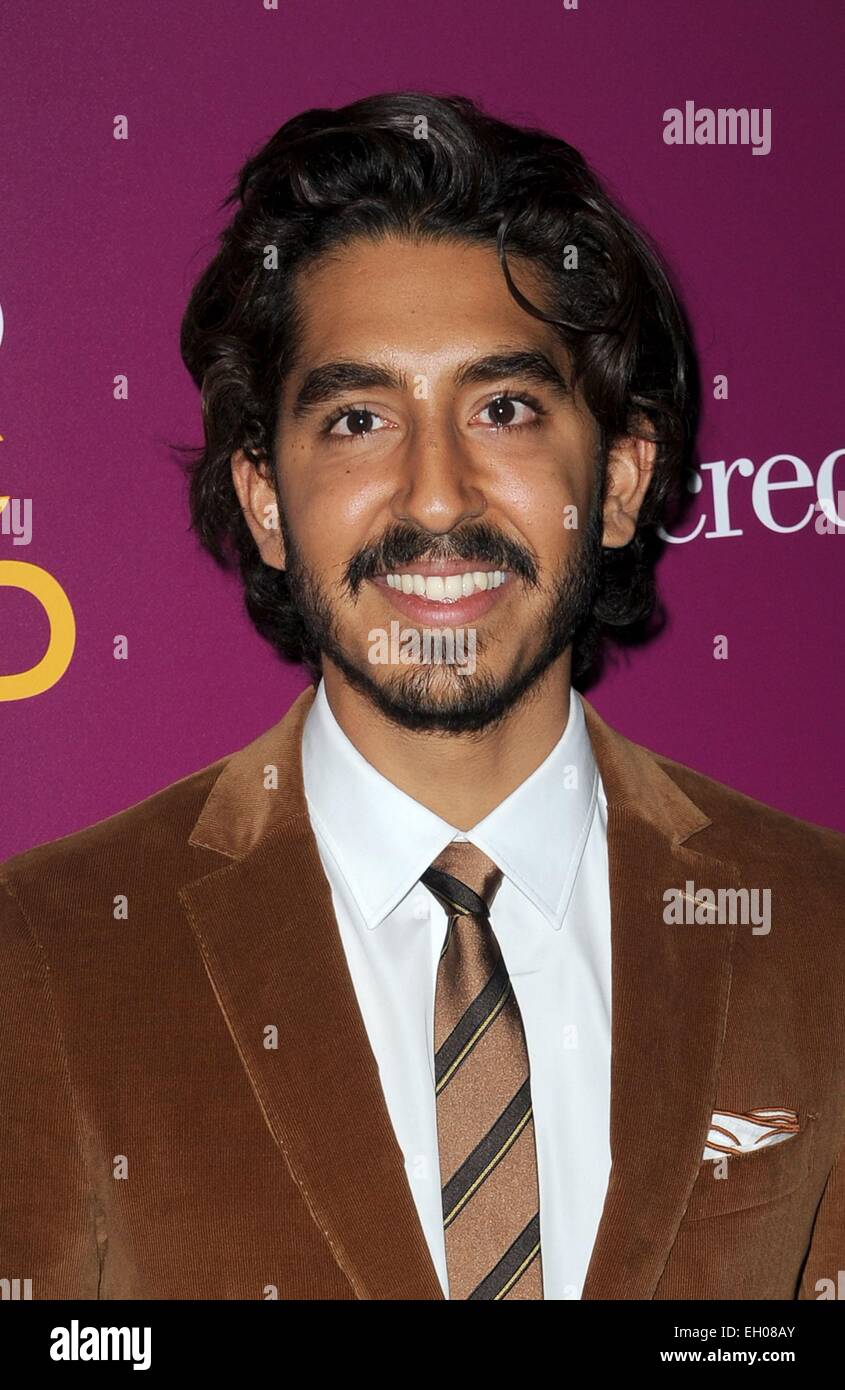 New York, NY, USA. 3rd Mar, 2015. Dev Patel at arrivals for THE SECOND ...
