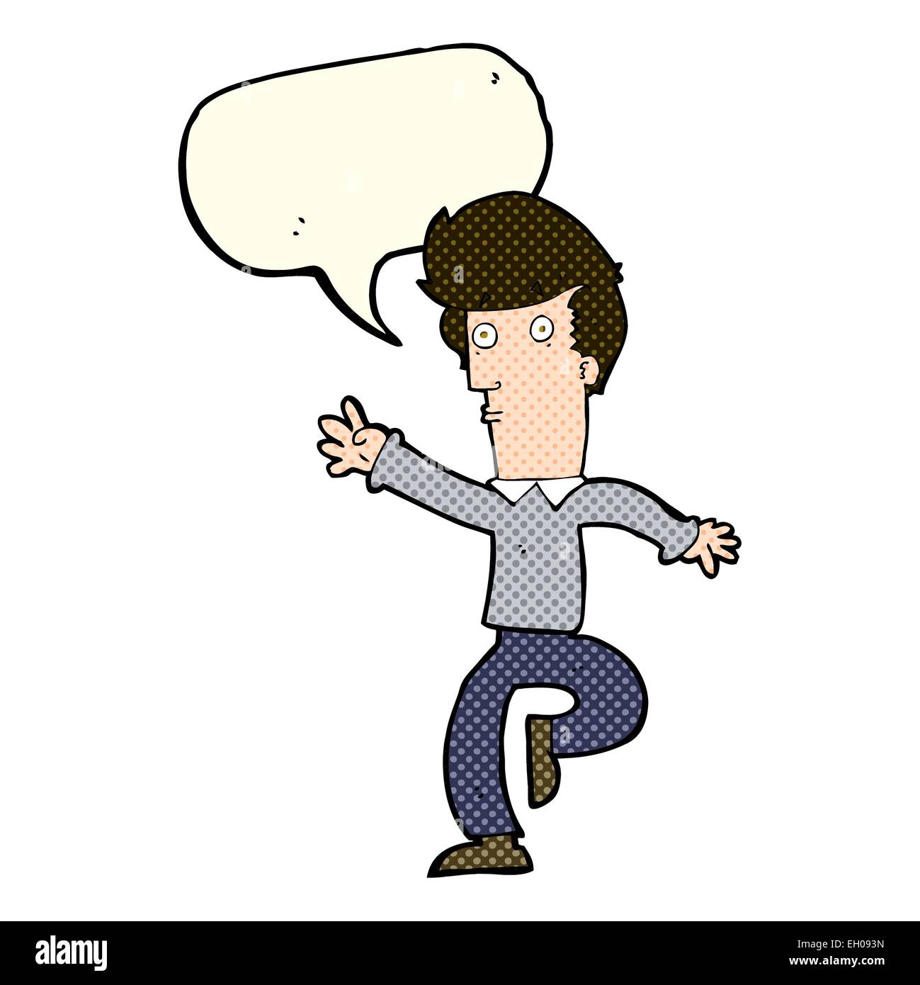 cartoon rushing man with speech bubble Stock Vector Image & Art - Alamy