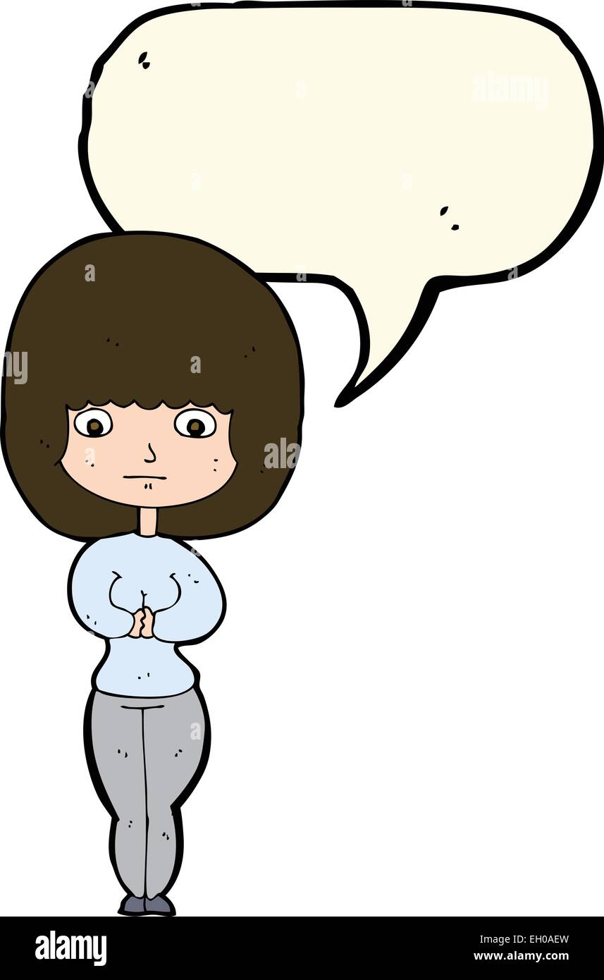 Shy woman bubble hi-res stock photography and images - Alamy