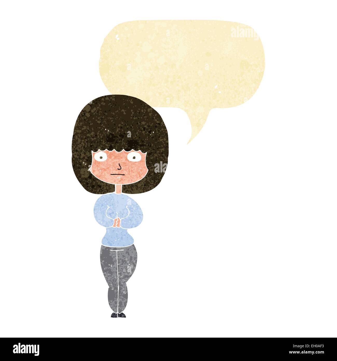 Shy woman bubble hi-res stock photography and images - Alamy