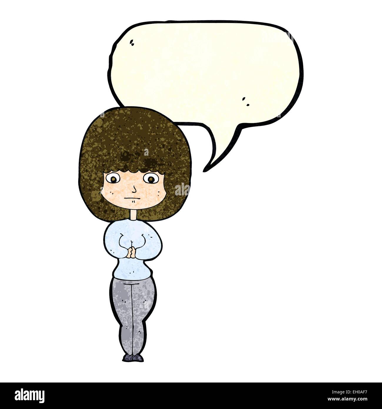 Shy woman bubble hi-res stock photography and images - Alamy