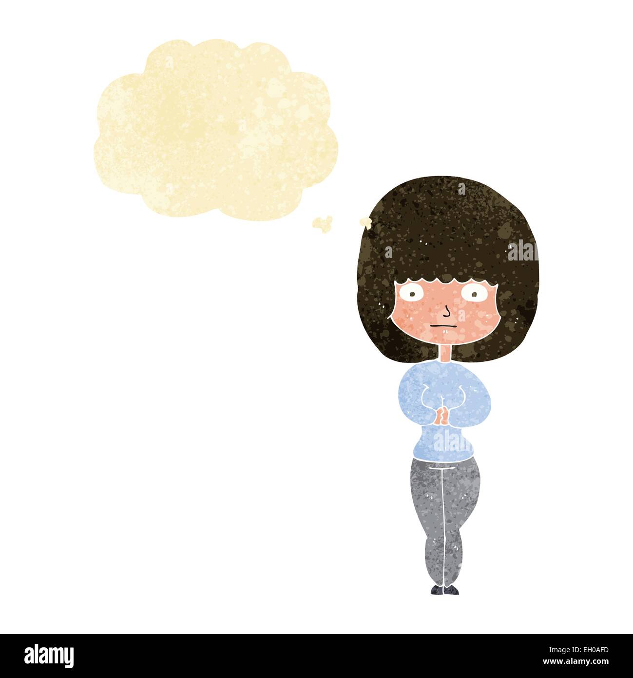 Shy woman bubble hi-res stock photography and images - Alamy