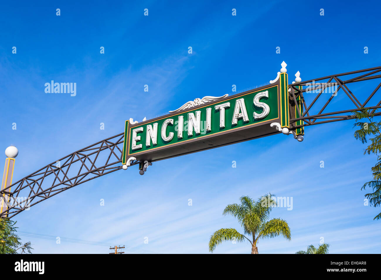 The Encinitas neon sign located along historic Pacific Coast Highway ...