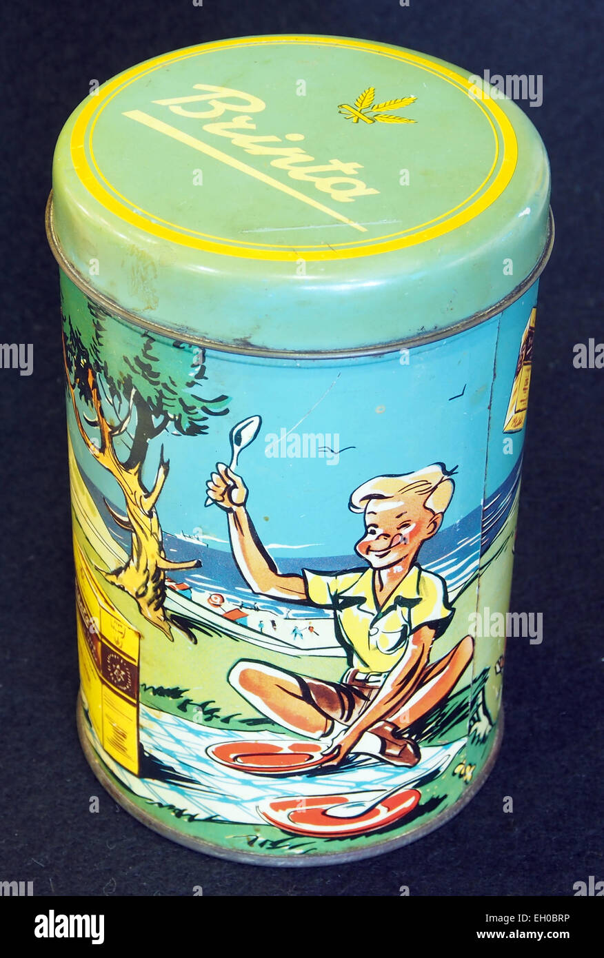 This Brinta tin, photographed in its sixth image, is a product of the ...