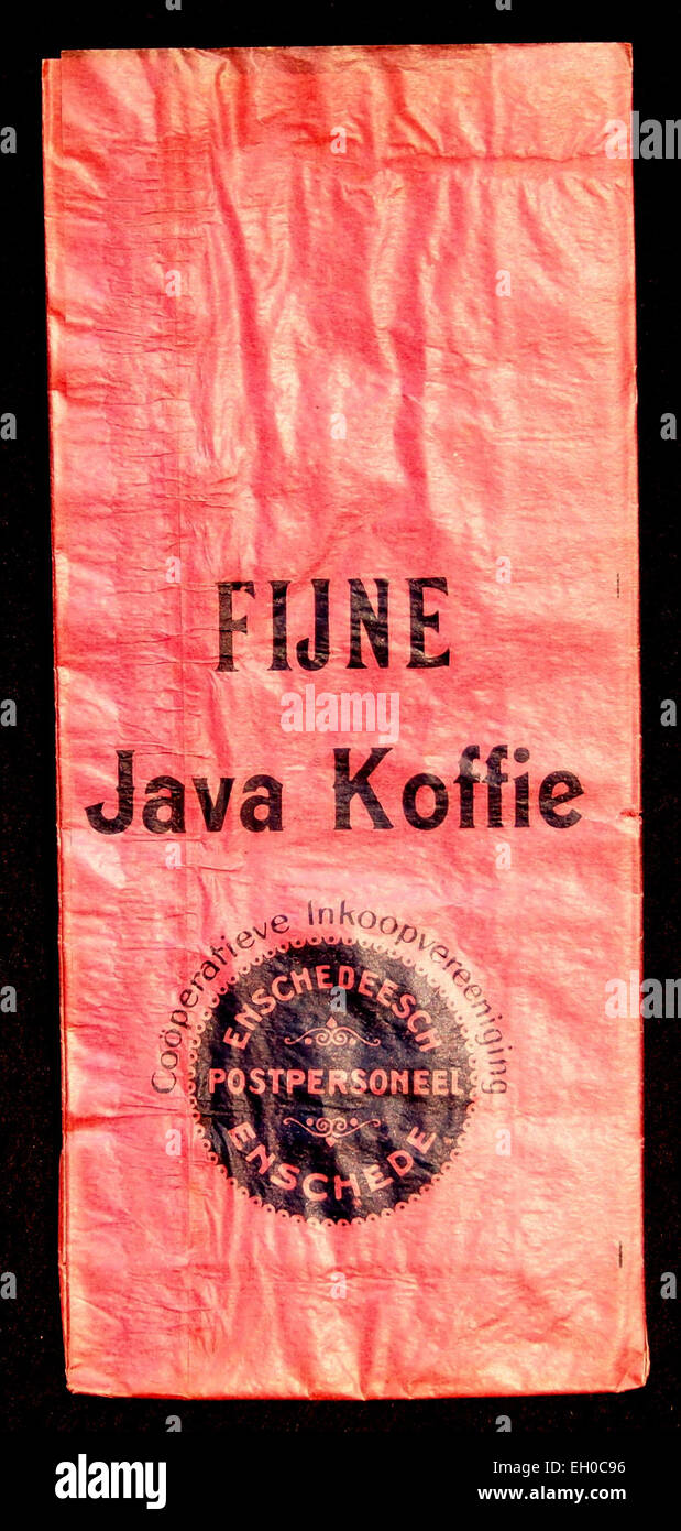This is a coffee packet from Fijne Java, produced by Coöperatieve ...