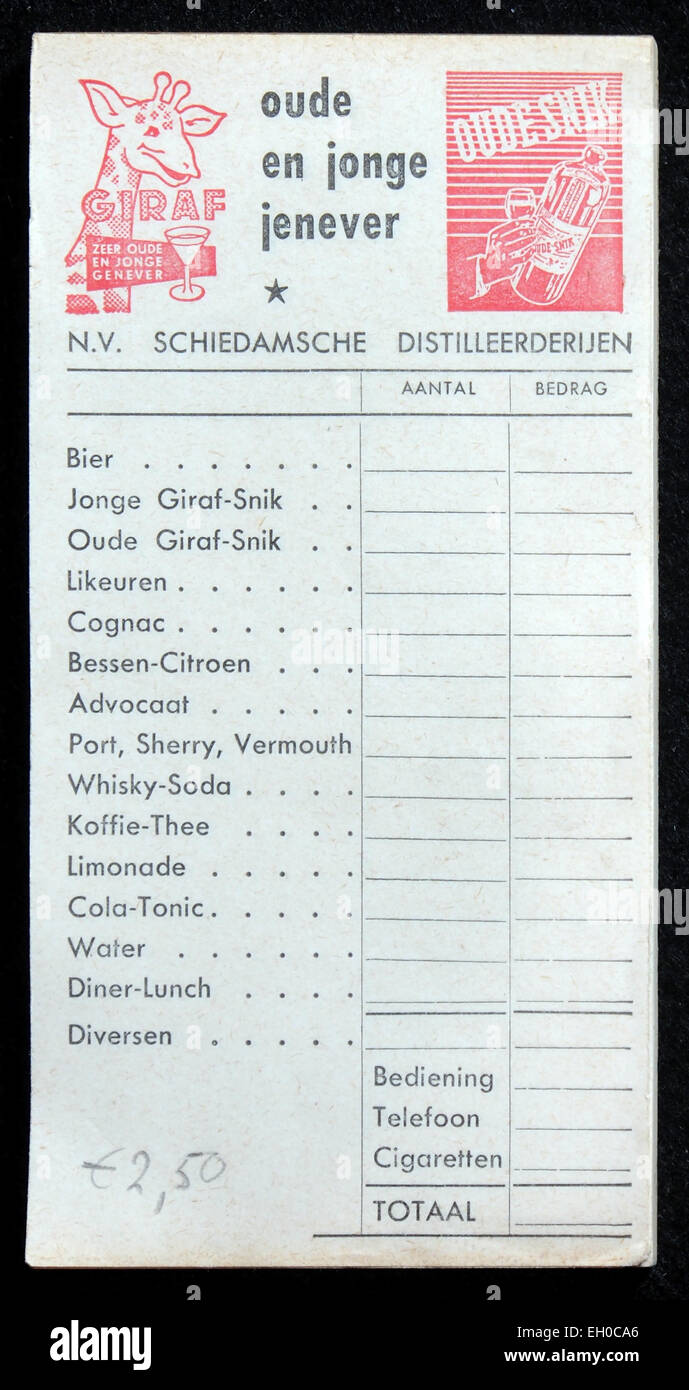 This image features Giraf, an old and young jenever produced by NV ...