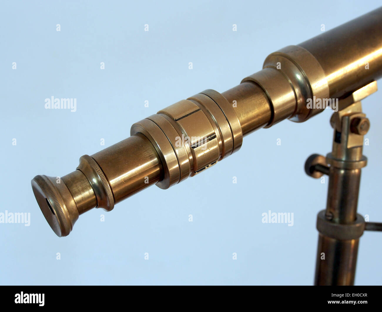 A copper telescope, shown in the photograph, represents both a ...