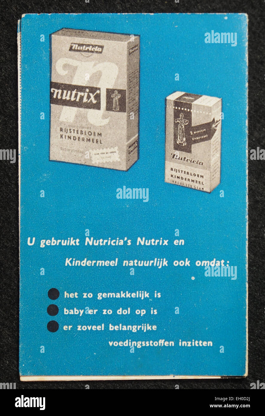 This image shows a Nutricia Spaarkaart, a type of voucher or card used ...
