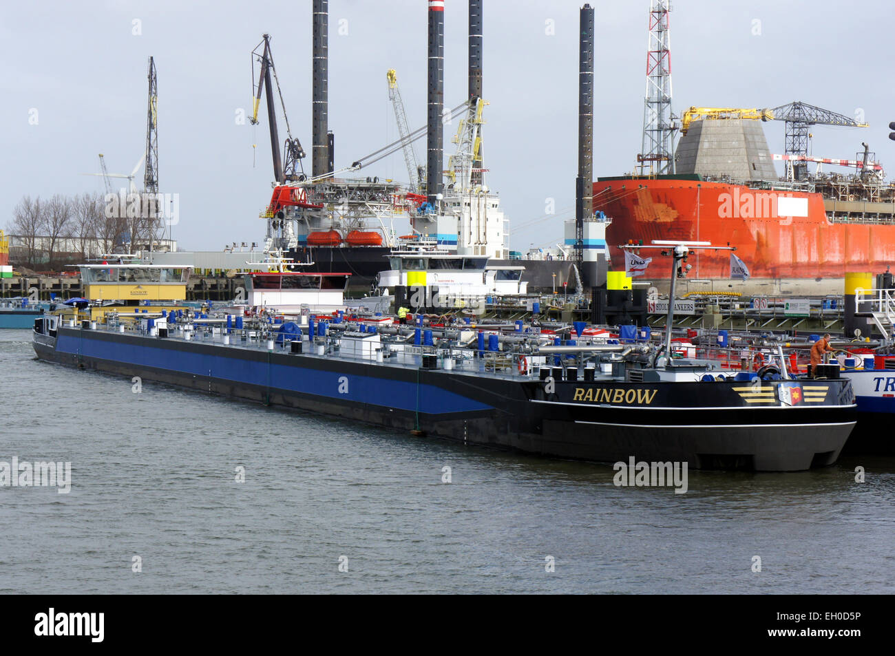 The vessel Rainbow, registered ENI 02328483, is docked at Botlekhaven ...