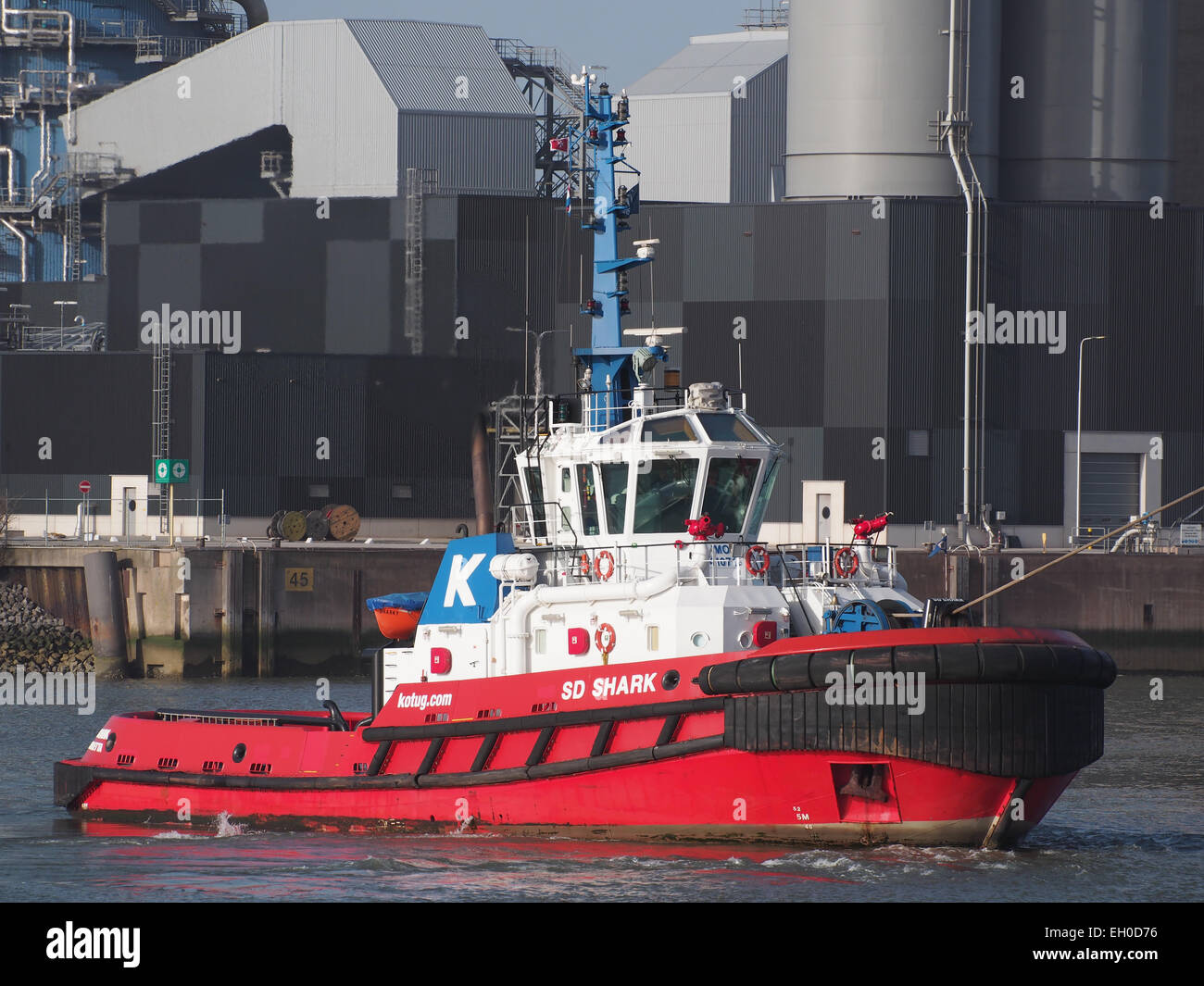 The SD SHARK (IMO 9410715), a vessel docked in the Mississippi harbor ...