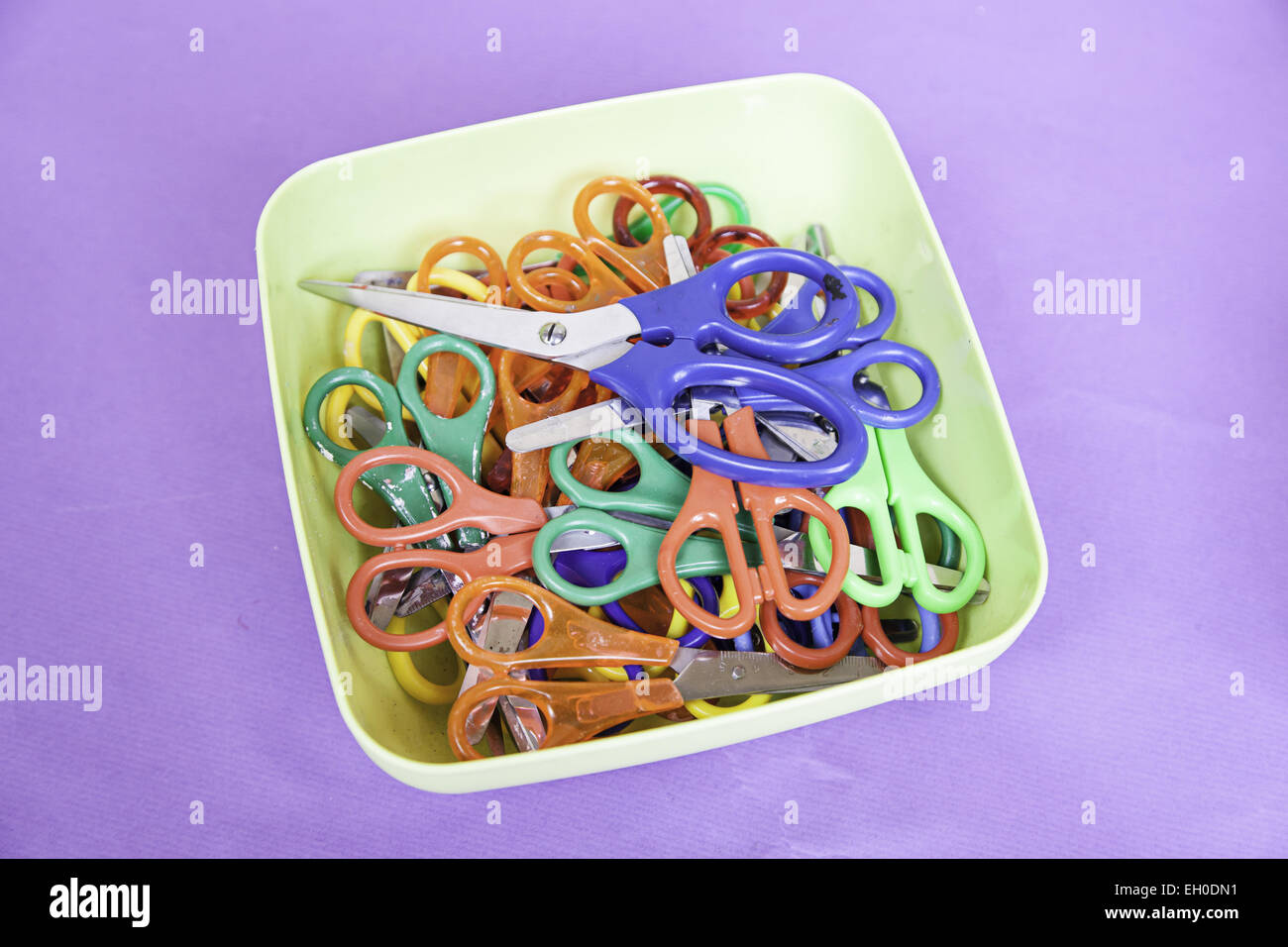 Scissors children colors, detail scissors for school children Stock ...