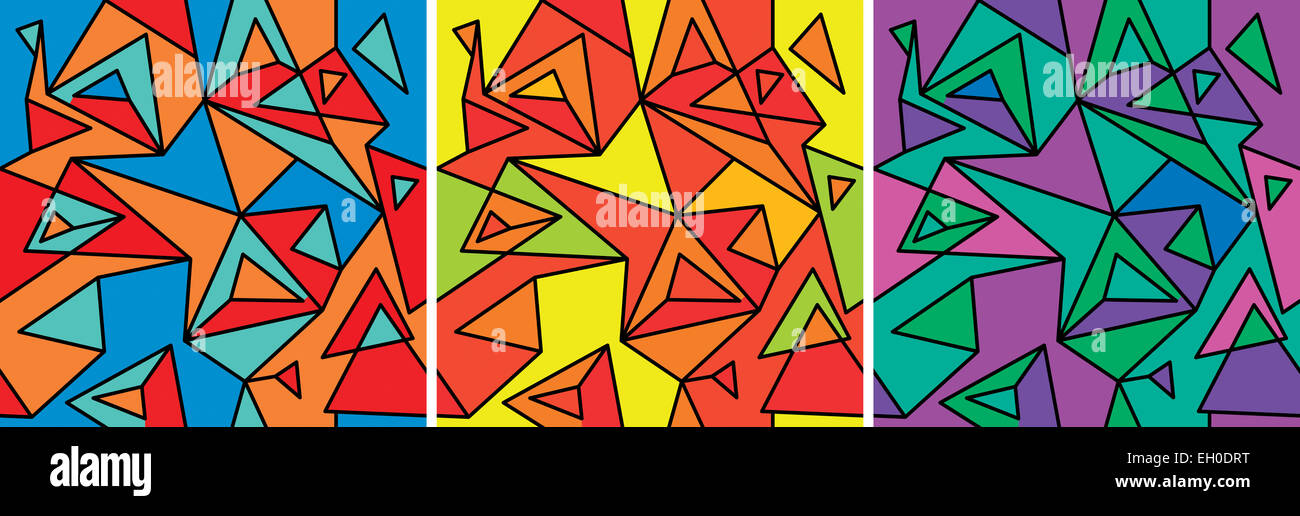 Cubism pattern hi-res stock photography and images - Alamy