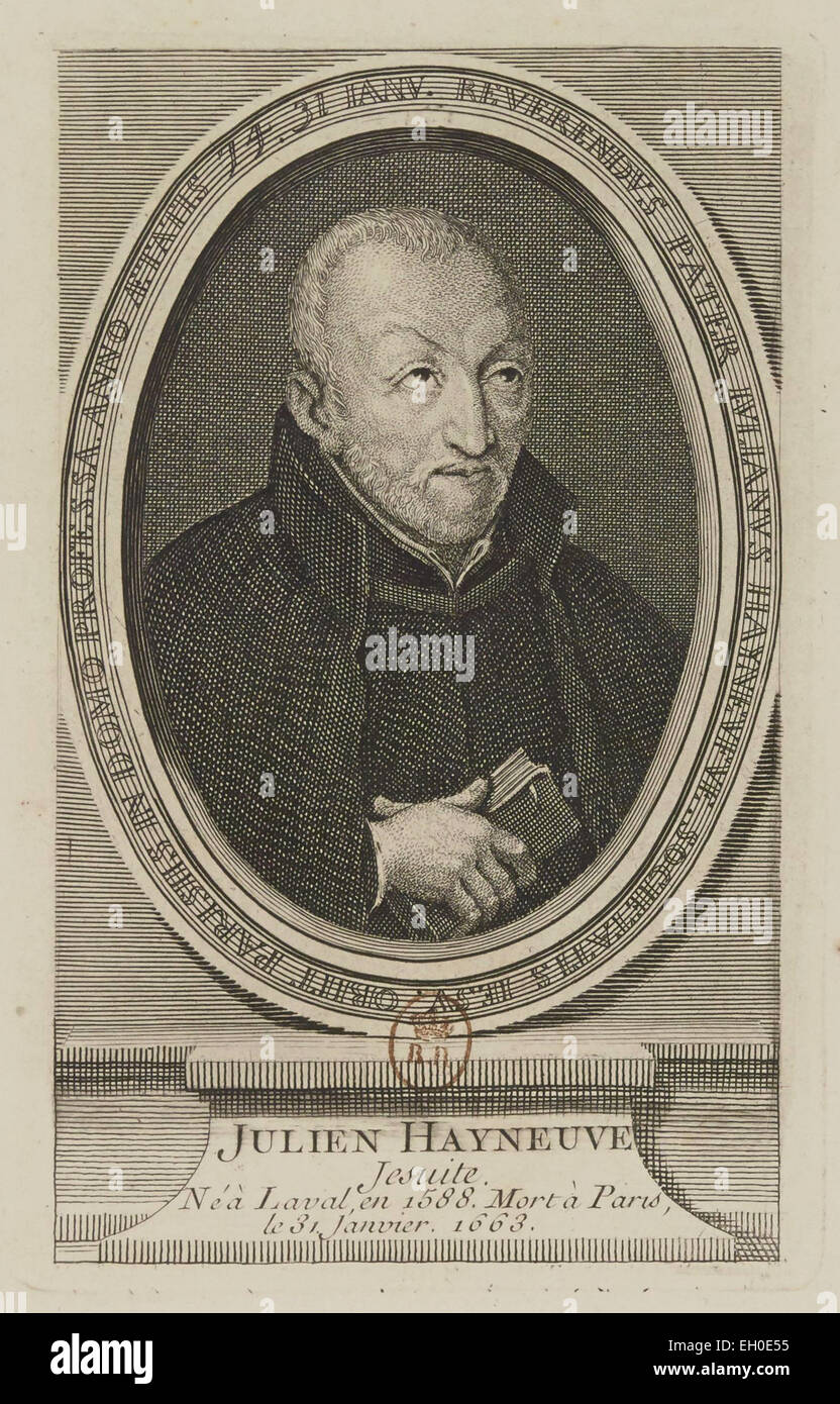 Julien Hayneufve, (1588 - 1663), french jesuit theologian Stock Photo ...