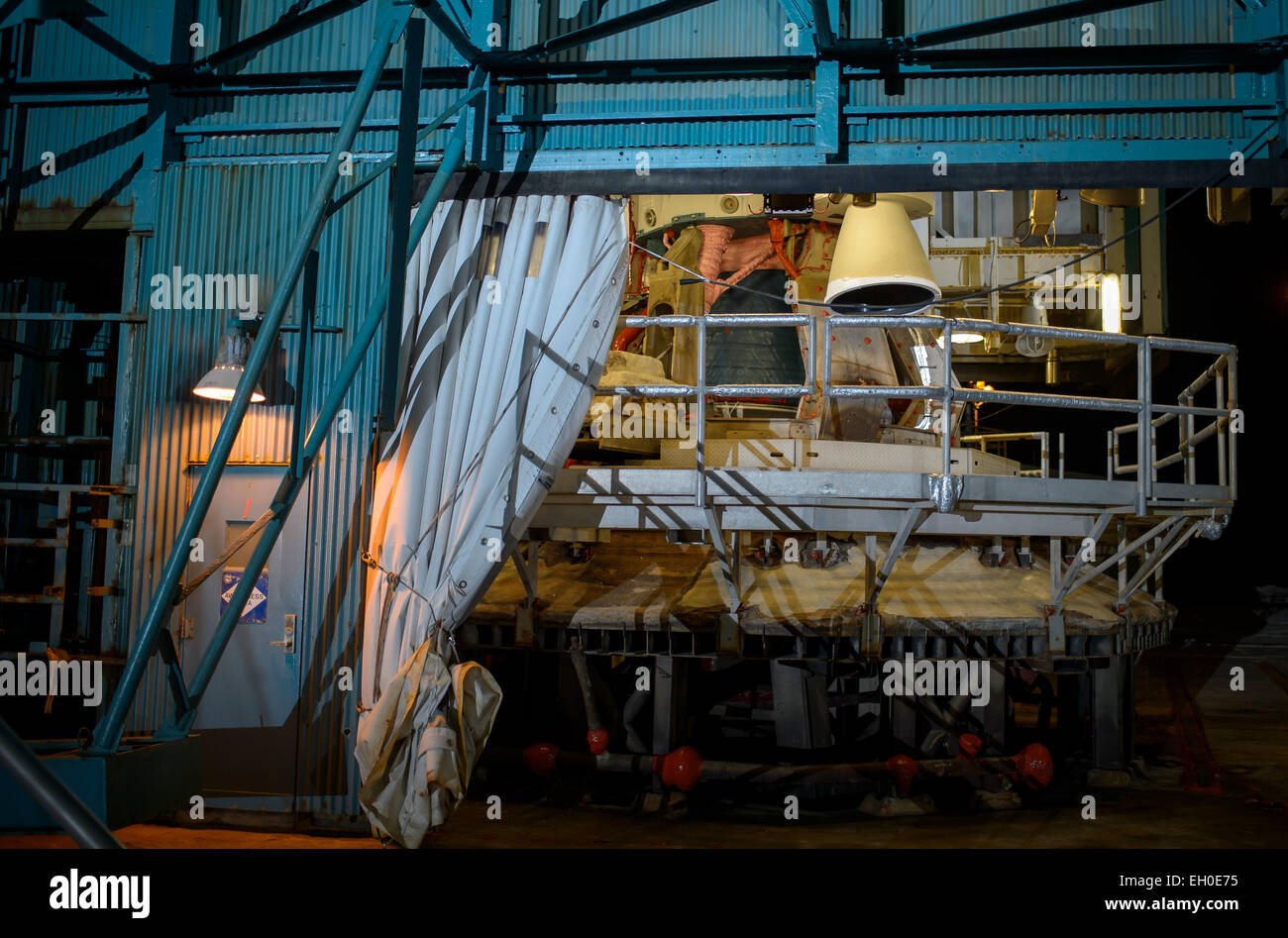 The Delta II rocket carrying NASA's SMAP observatory is prepared for launch at Vandenberg Air ...