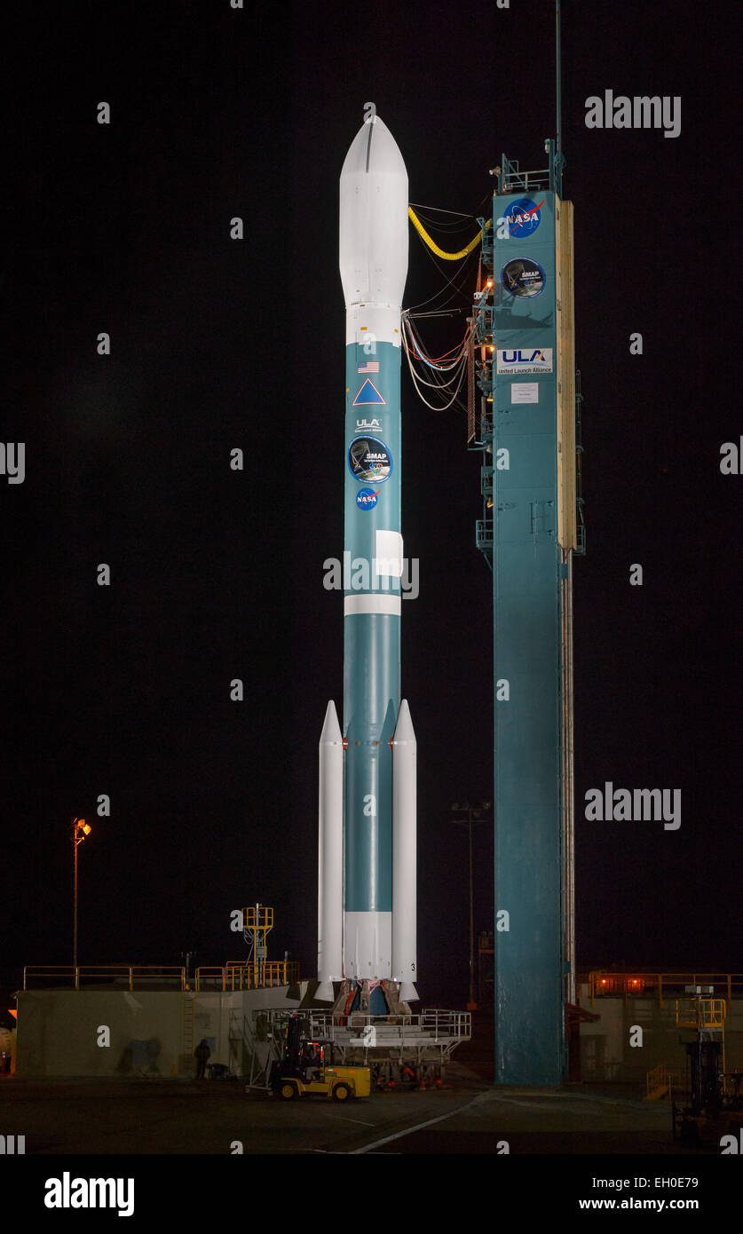 NASA’s Delta II rocket launches the Soil Moisture Active Passive (SMAP) observatory from ...