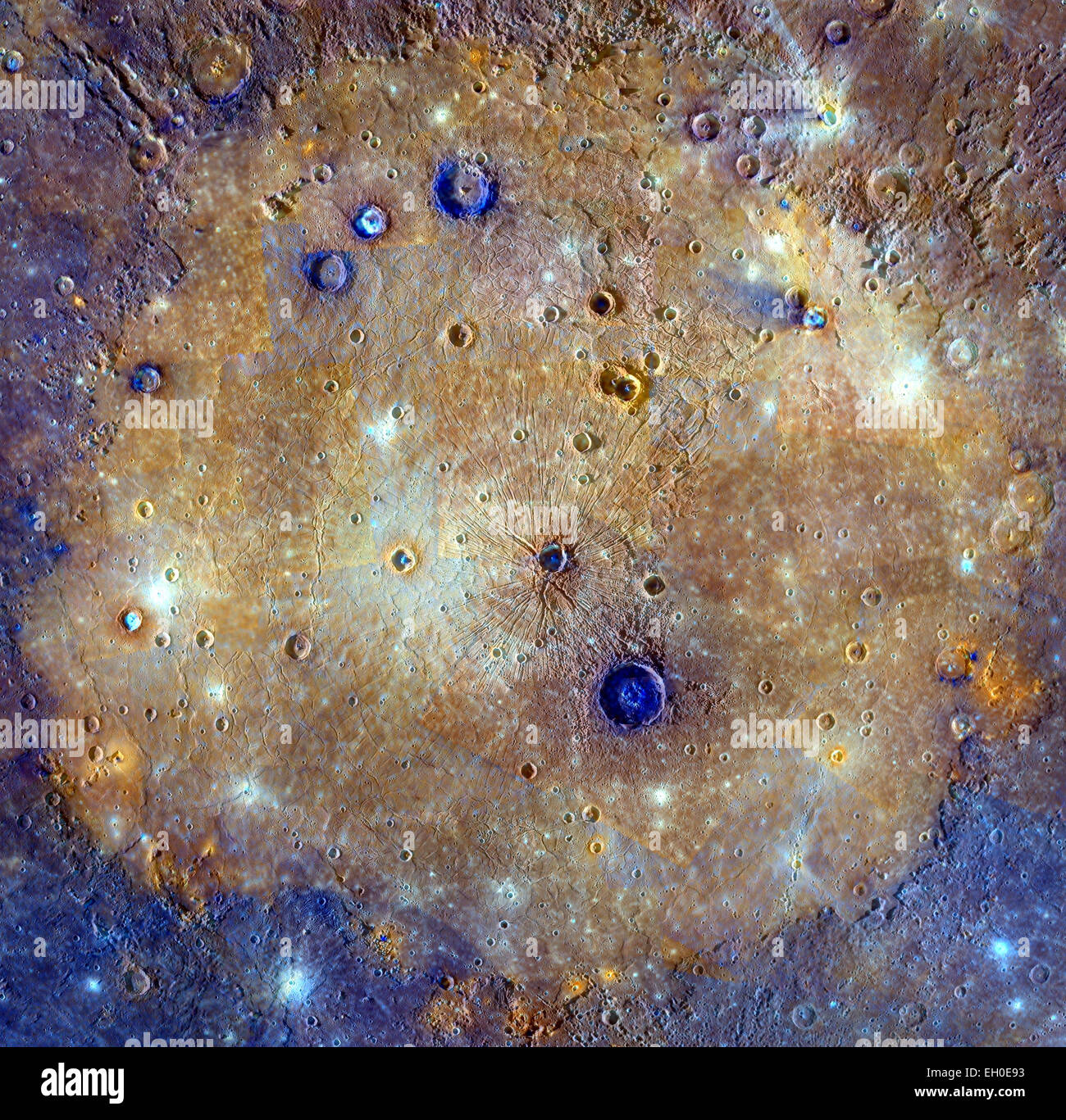 The surface of a planetary body is marked by craters, formed by impact ...