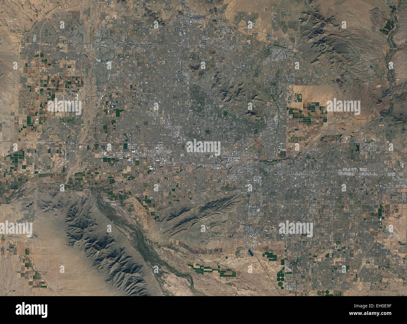 Landsat satellite image phoenix hi-res stock photography and images - Alamy