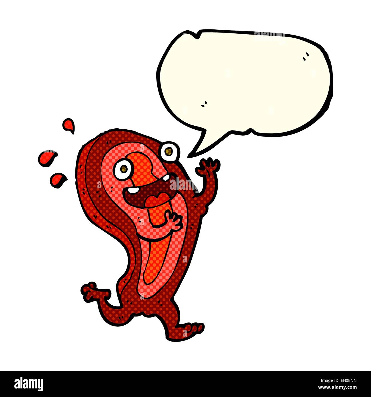 Cartoon character meat steak running hi-res stock photography and ...