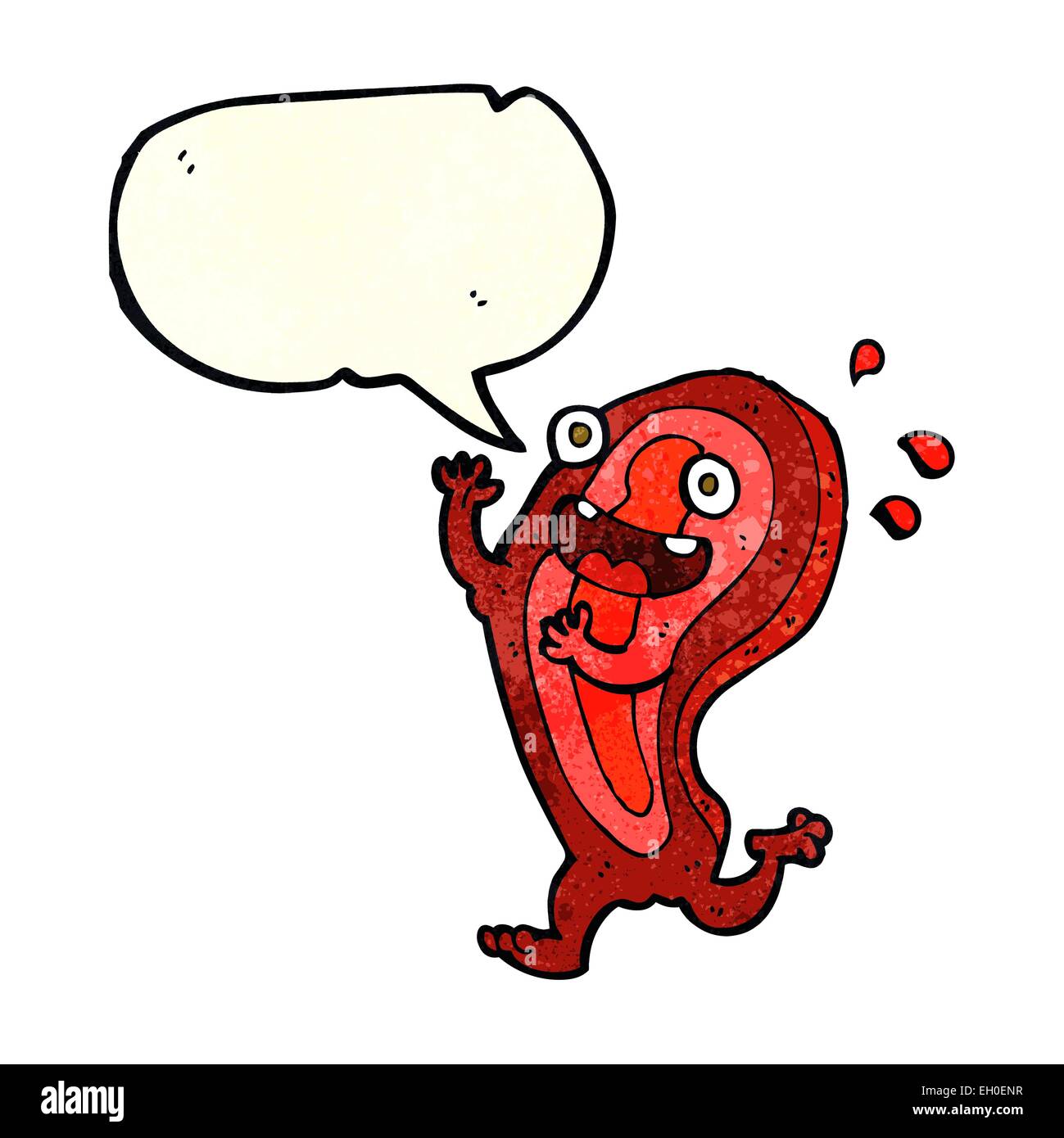 Cartoon character meat steak running hi-res stock photography and ...
