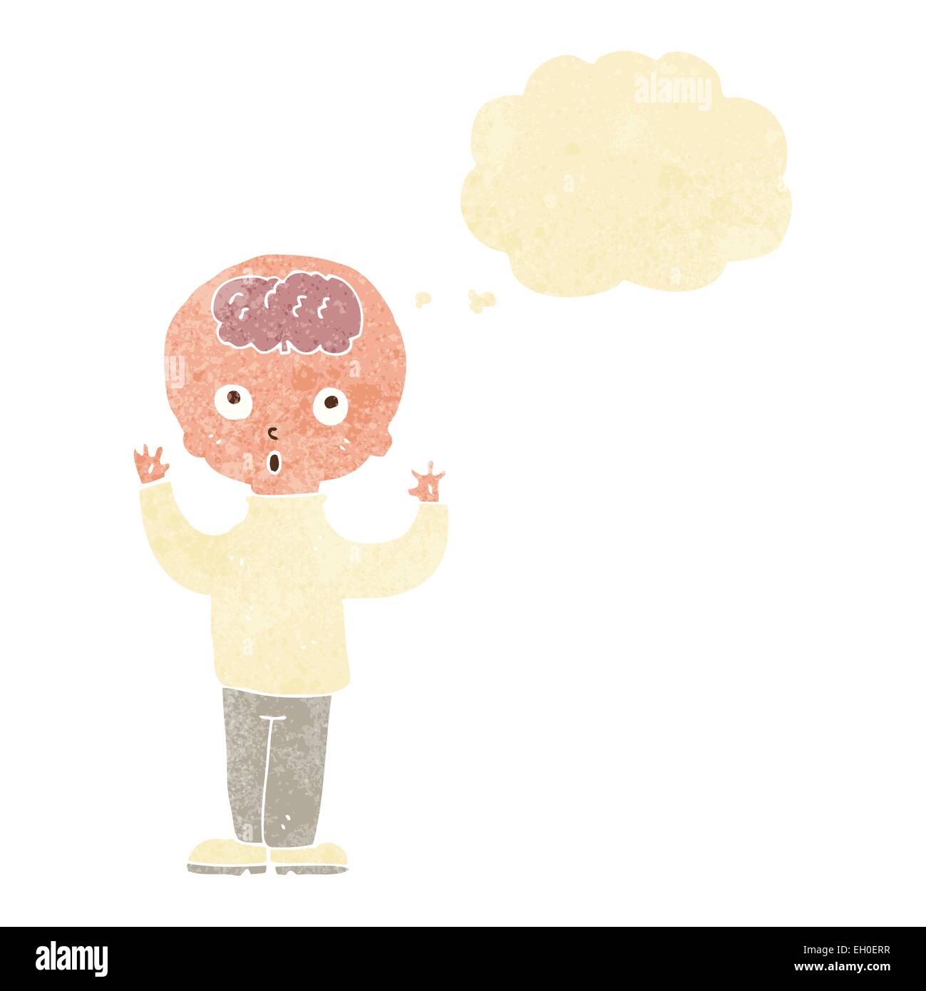 Cartoon genius thought bubble hi-res stock photography and images - Alamy