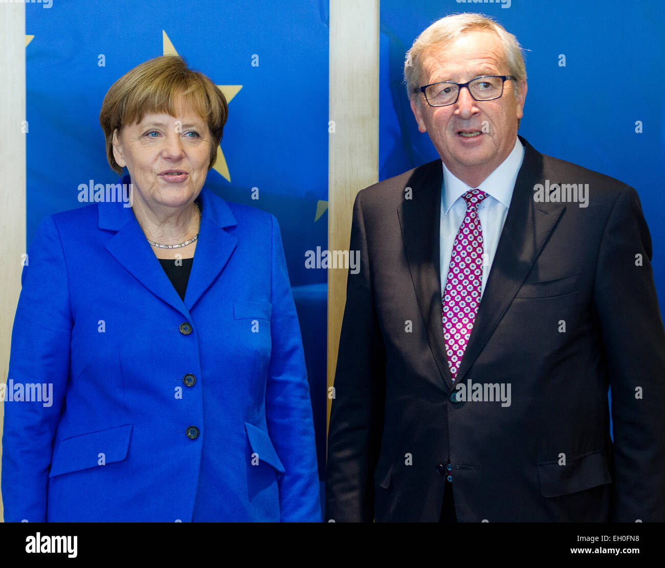 Brussels, Belgium. 4th Mar, 2015. German Chancellor Angela Merkel (L ...