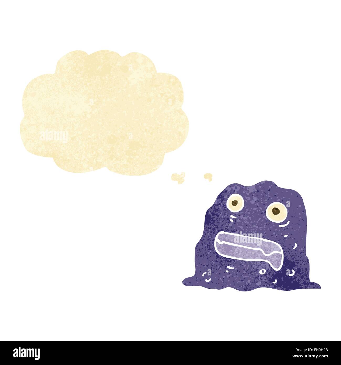 cartoon slime creature with thought bubble Stock Vector Image & Art - Alamy