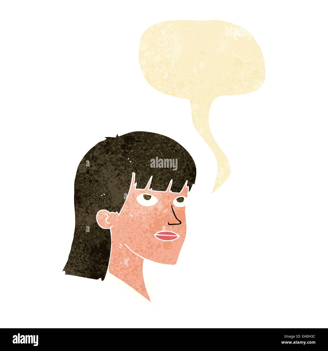 cartoon serious woman with speech bubble Stock Vector Image & Art - Alamy