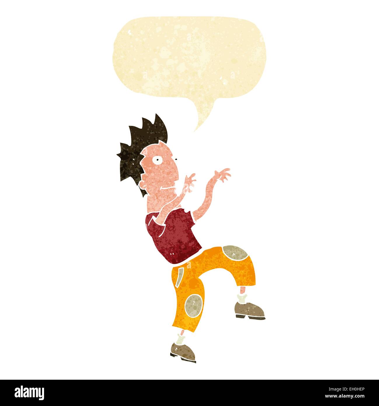 Cartoon boy doing crazy dance hi-res stock photography and images - Alamy