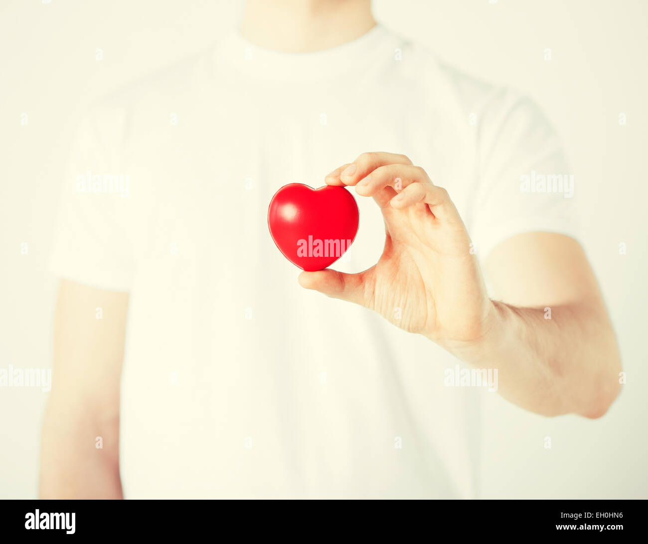 man hands with heart Stock Photo - Alamy