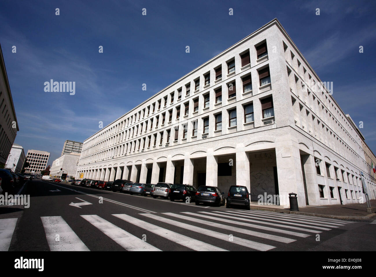 Rome fascist building hi-res stock photography and images - Alamy